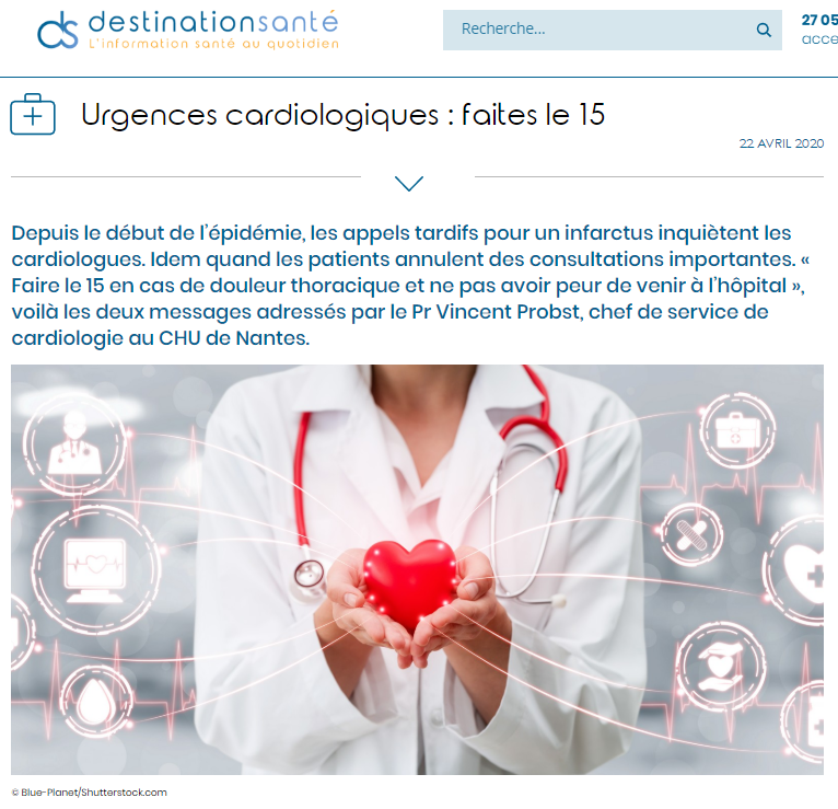 Urgences cardiologiques : faites le 15 sans tarder - L'institut du ...